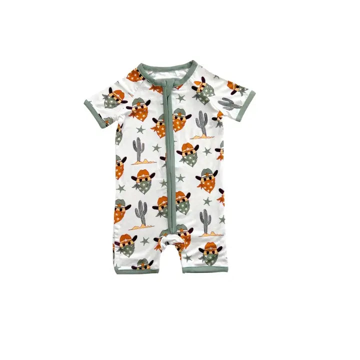 Sheriff Smiley Bamboo Romper – That's So Darling